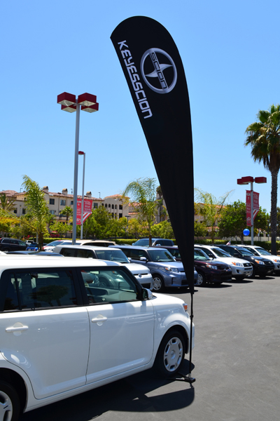 Custom Paddle Flag with Ground Spike
